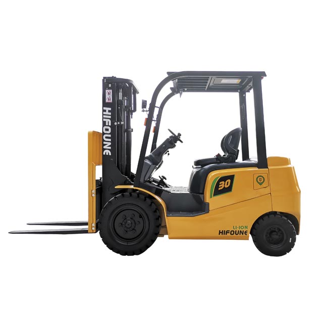 How to determine the load center of the forklift truck?